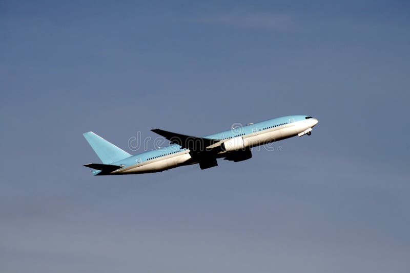 Ascending Airplane stock image. Image of airliner, plane - 25380207