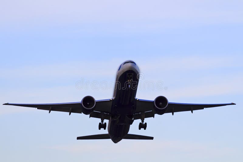 Airplane Sky Bottom Dark stock image. Image of chassis - 34057973