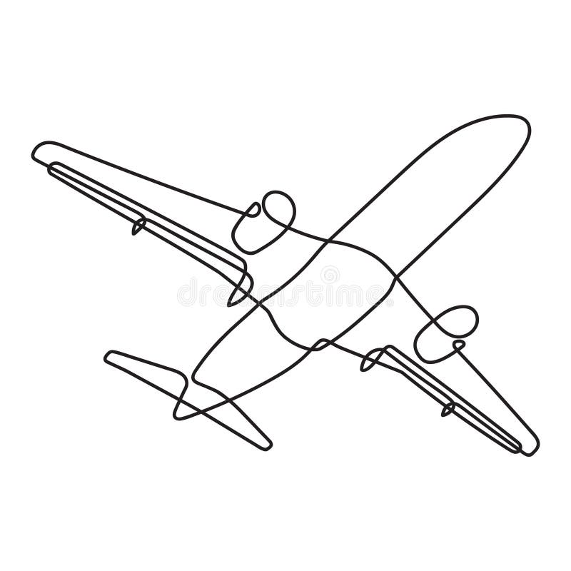 Airplane in the sky. stock illustration. Illustration of aircraft ...