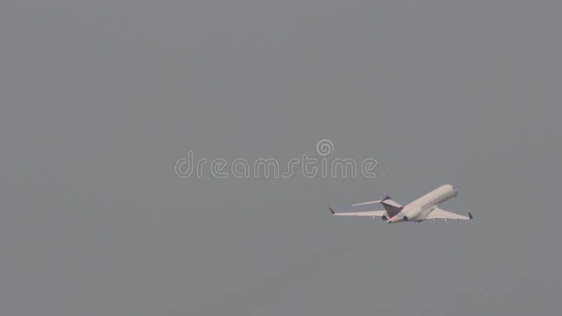 Airplane in the Sky, Side View Stock Footage - Video of industry ...