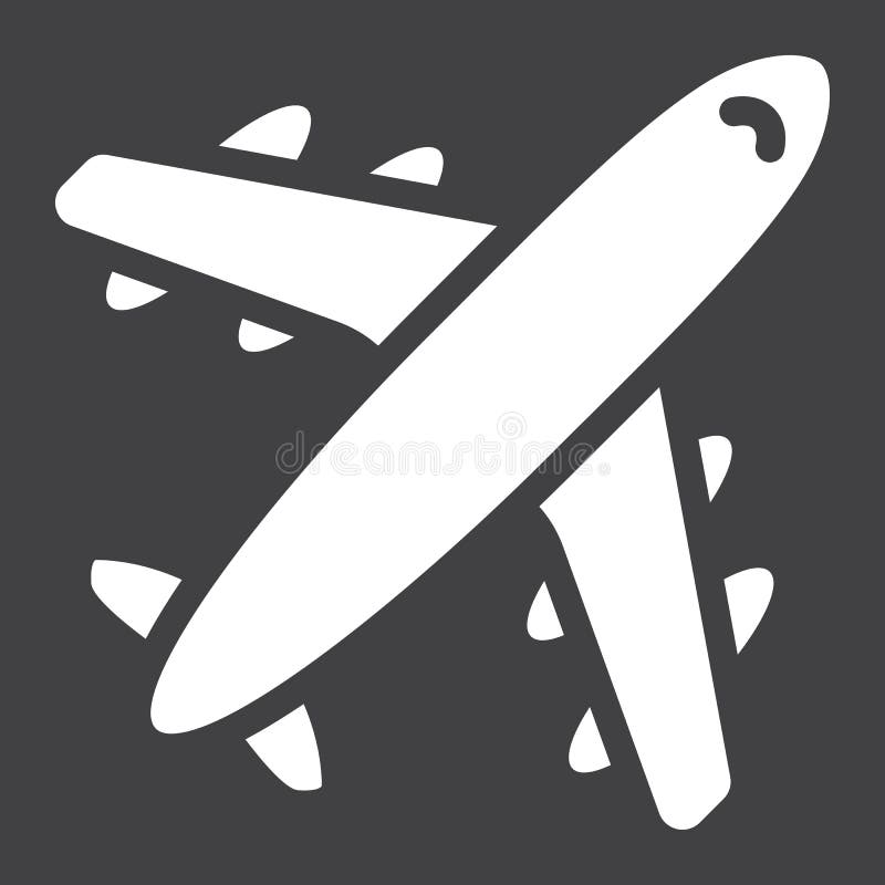 Airplane Icon Solid Stock Illustrations – 2,204 Airplane Icon Solid ...