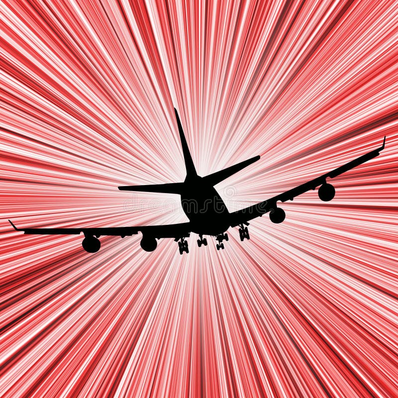 Airplane speed stock illustration. Illustration of flights - 15849010