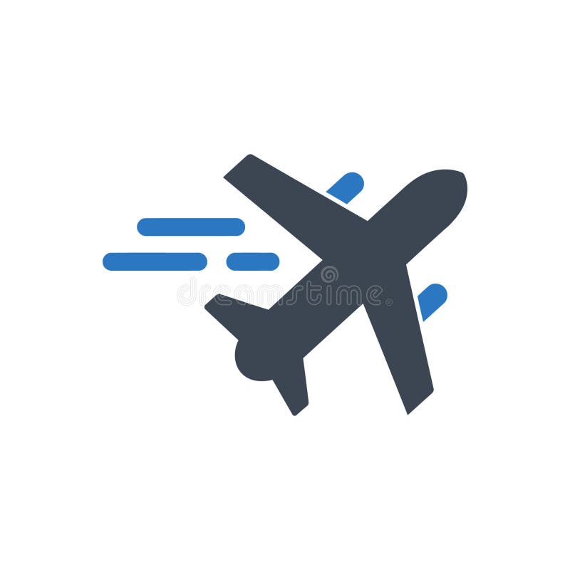 Airplane Speed Icon stock vector. Illustration of transport - 361696183