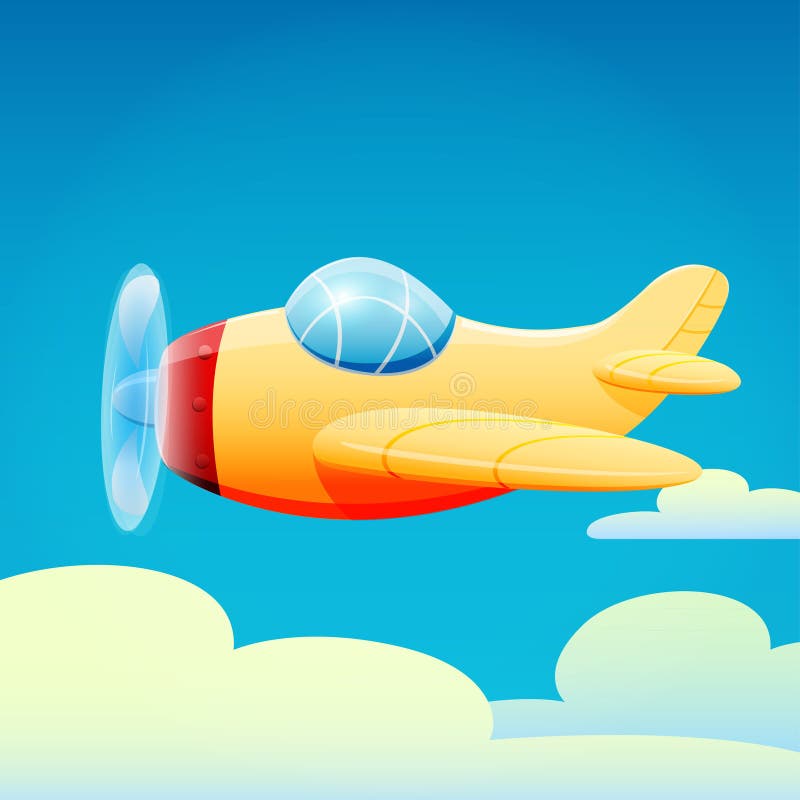 Plane stock vector. Illustration of flight, small, airplane - 20966179