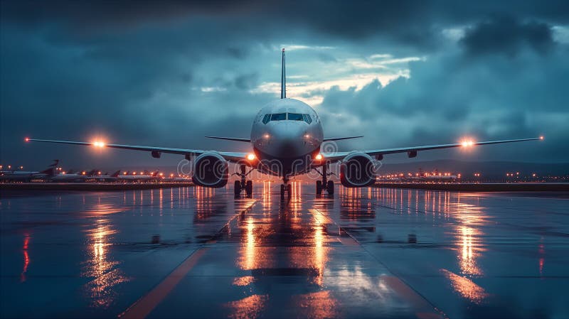 Airplane Reflections stock image. Image of close, digital - 123345991