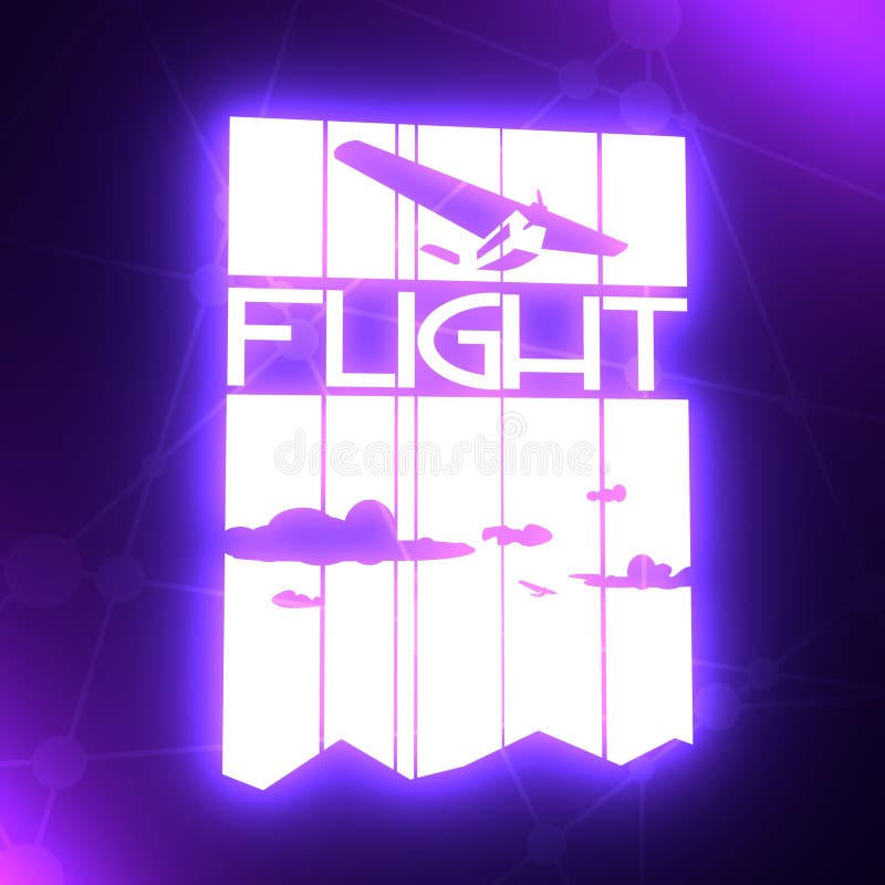 Airplane on Striped Backdrop Stock Illustration - Illustration of ...