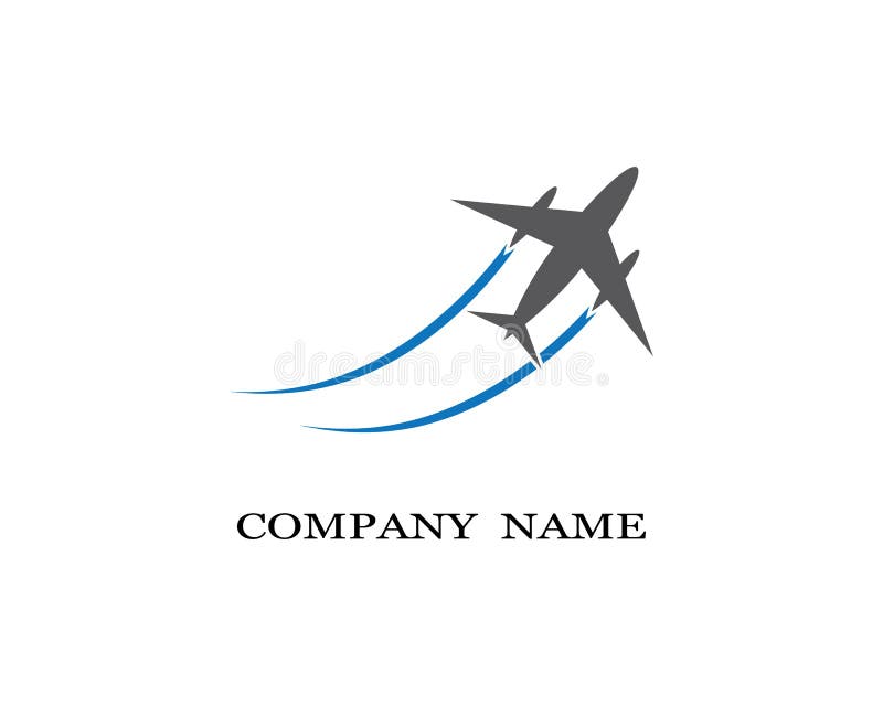 Airplane Symbol Illustration Stock Vector - Illustration of speed ...