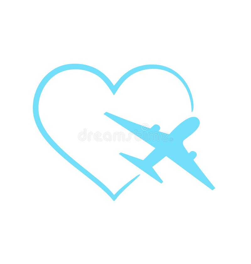 Airplane Heart Stock Illustrations – 7,068 Airplane Heart Stock ...