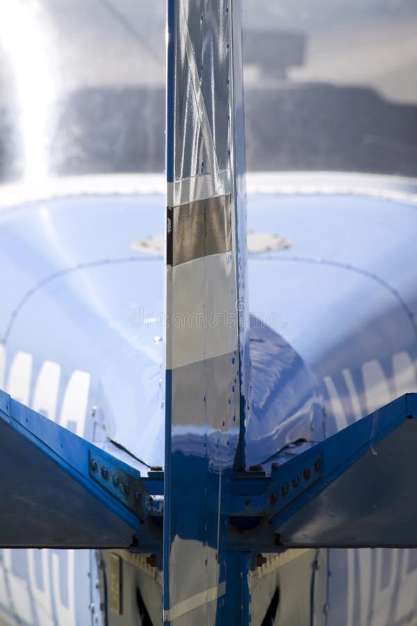 An airplane tail. stock photo. Image of close, tails - 13704870