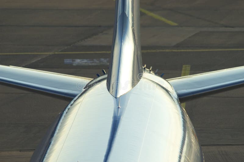Airplane Tail stock image. Image of airplane, tarmac, unmoving - 1594461