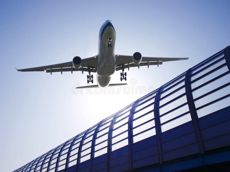 Airplane take off stock photo. Image of expensive, departure - 12172488
