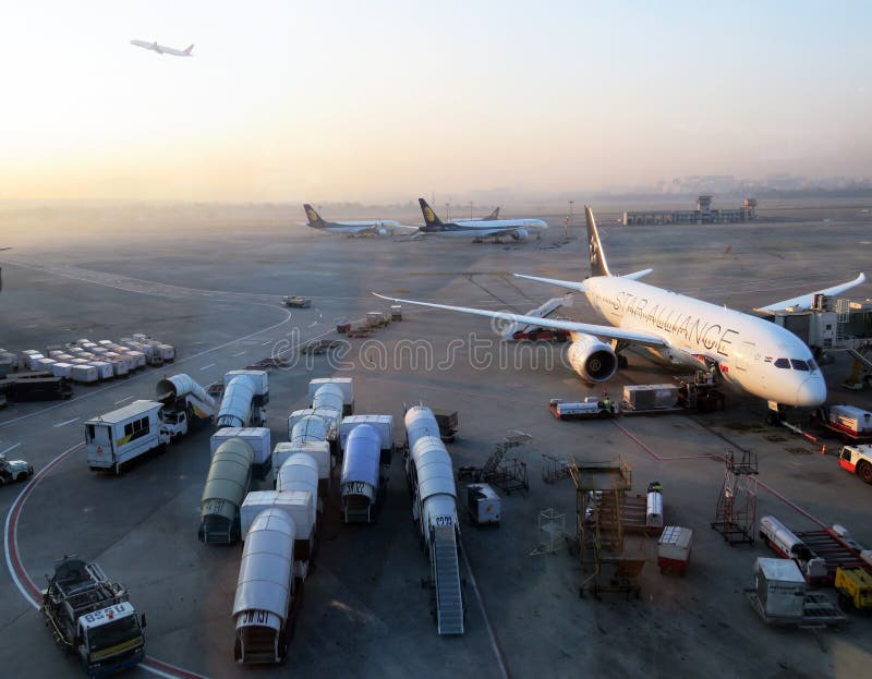 Airplane Take Off from Runway Editorial Image - Image of airplane ...
