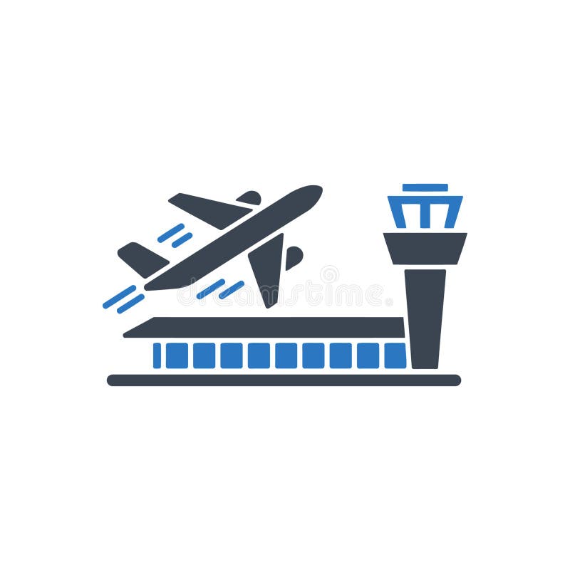 Airplane Takeoff Icon stock vector. Illustration of symbol - 361529253