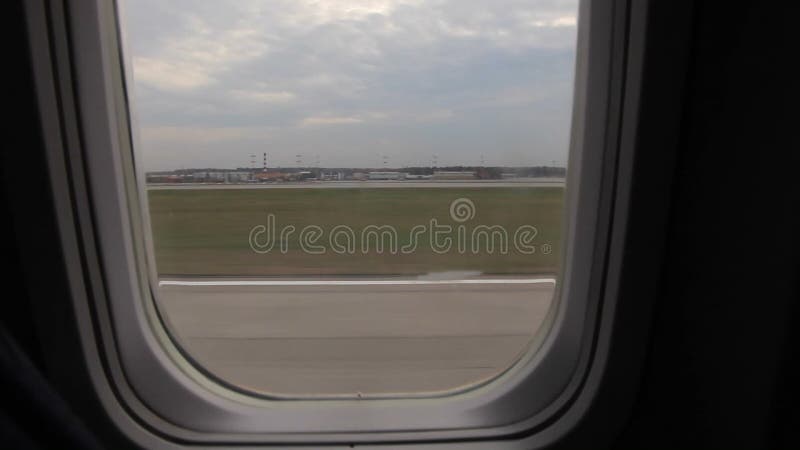 Airplane Takes Off and Takes Off View Out the Window Stock Video ...