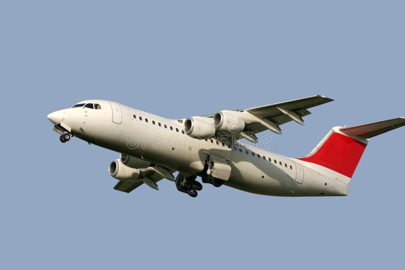 Airplane taking off stock image. Image of class, close - 2325155