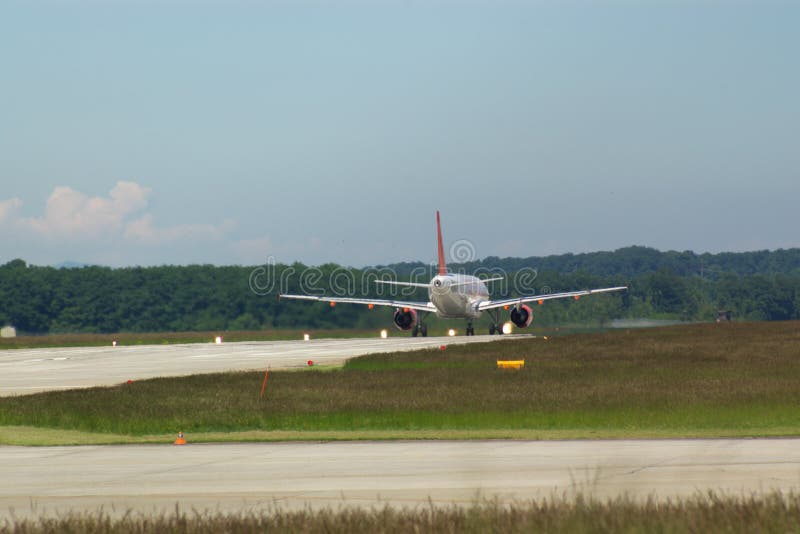 Airplane taking off stock image. Image of cloud, taking - 3191297