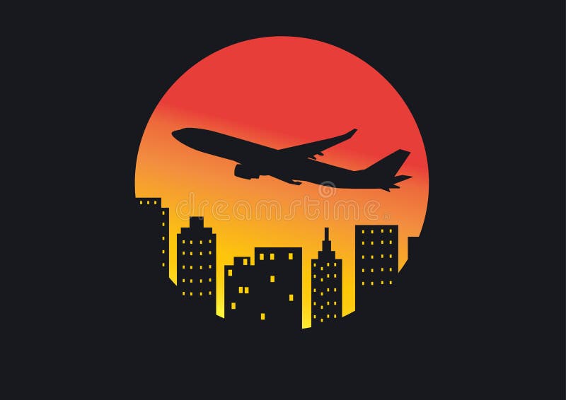 Airplane Taking Off.Vector Illustration Stock Vector - Illustration of ...