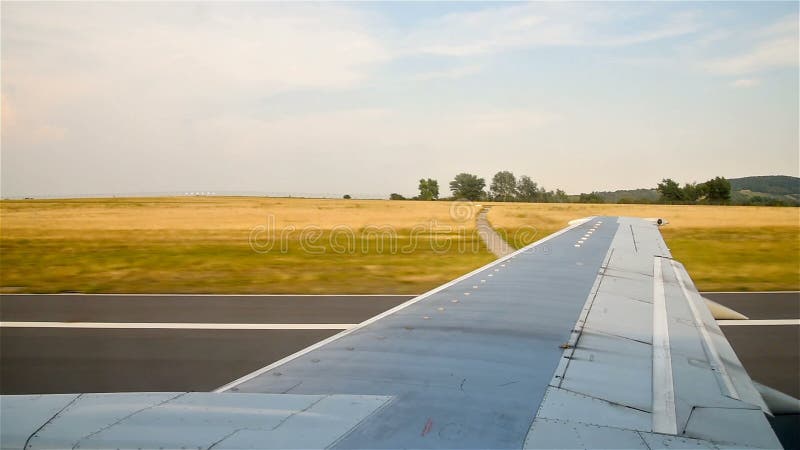 Airplane Taking Off, Rear View Stock Footage - Video of traffic ...