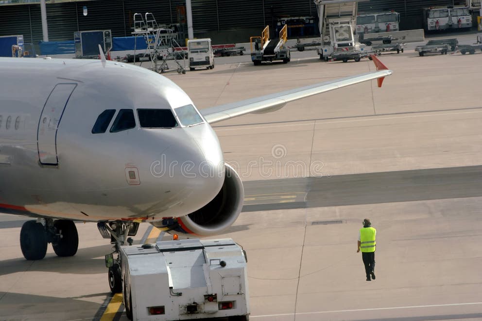 Airplane & Technical Services. Stock Photo - Image of airline, engine ...
