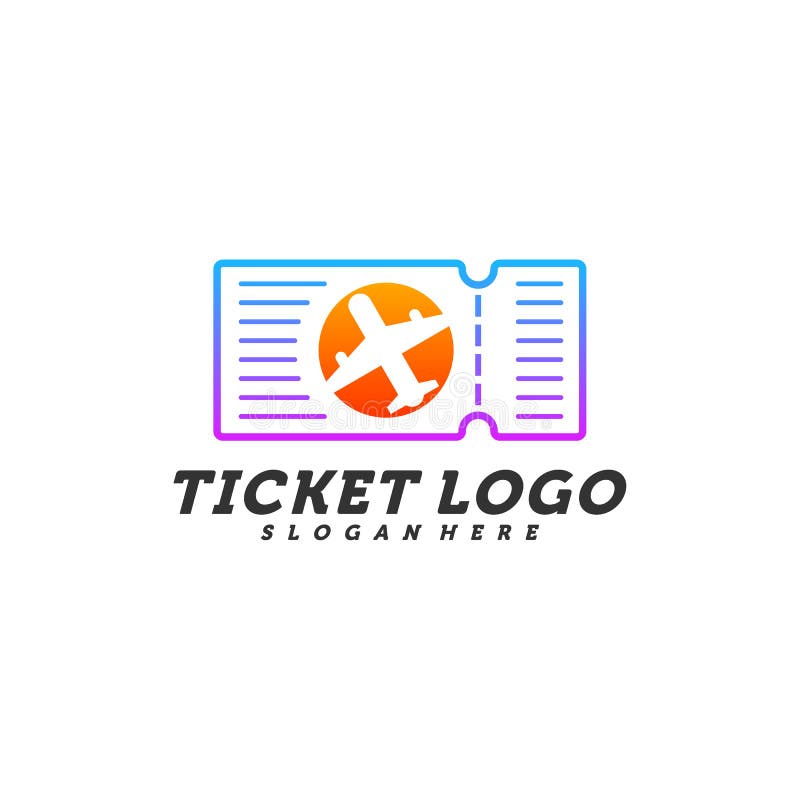 Airplane Ticket Logo Design Concept Vector, Travel Ticket Logo Template ...