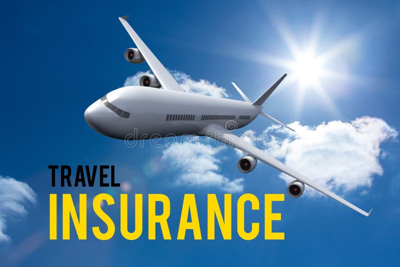 Airplane Travel Insurance Graphic Stock Photo - Image of aviation ...