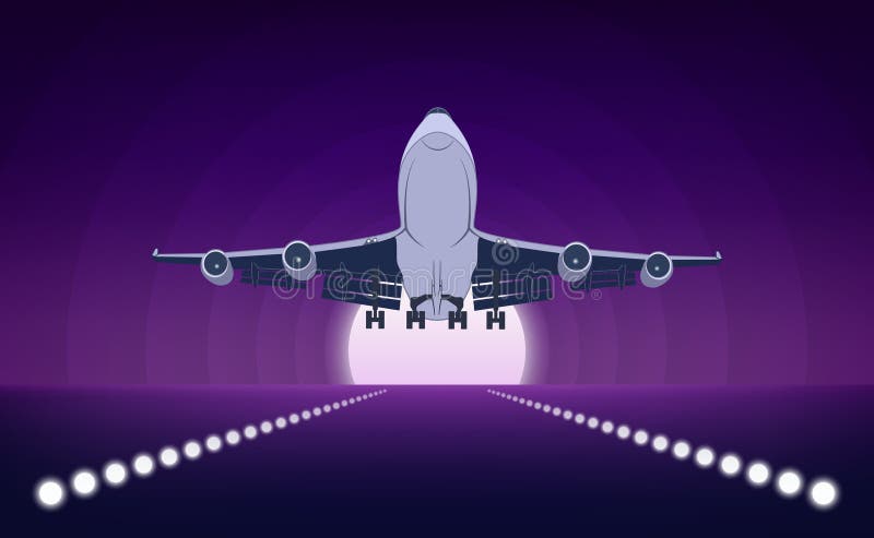 Airplane Runway Poster Stock Illustrations – 340 Airplane Runway Poster ...
