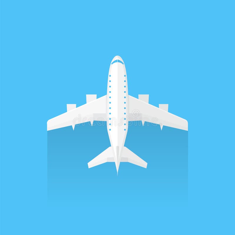 Airplane Trendy Icon. Vector Illustration Stock Vector - Illustration ...