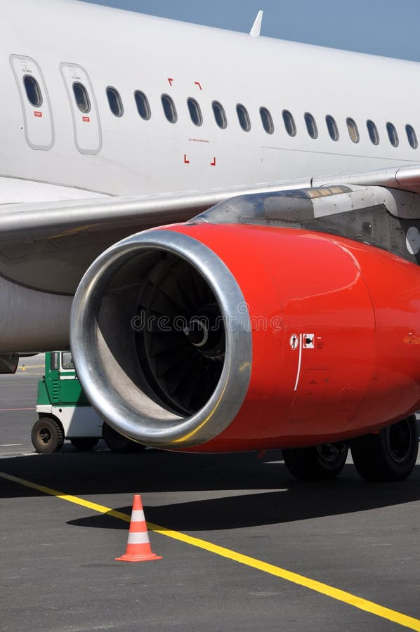 Airplane turbine engine stock photo. Image of airport - 15920898