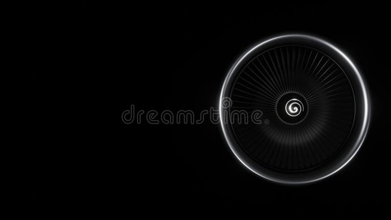 Airplane Turbine Engine Dynamics 3D Loop Animation Stock Footage ...