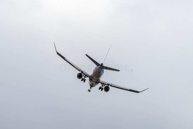 Turning airplane stock image. Image of turn, plane, aeroplane - 80098303