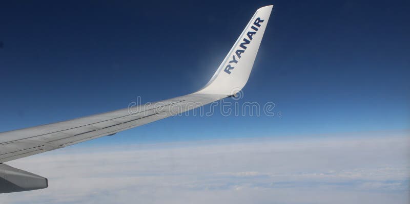 Airplane Vacation Sky Clouds Flight Editorial Photography - Image of ...