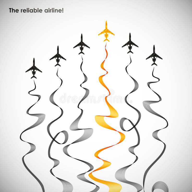 Airplane, Vector Abstract Background Stock Vector - Illustration of ...