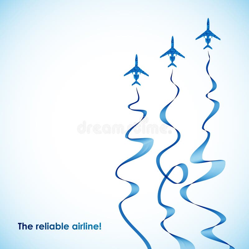 Airplane, Vector Abstract Background Stock Vector - Illustration of ...