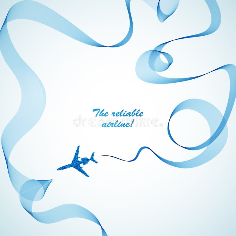 Airplane, Vector Abstract Background Stock Vector - Illustration of ...