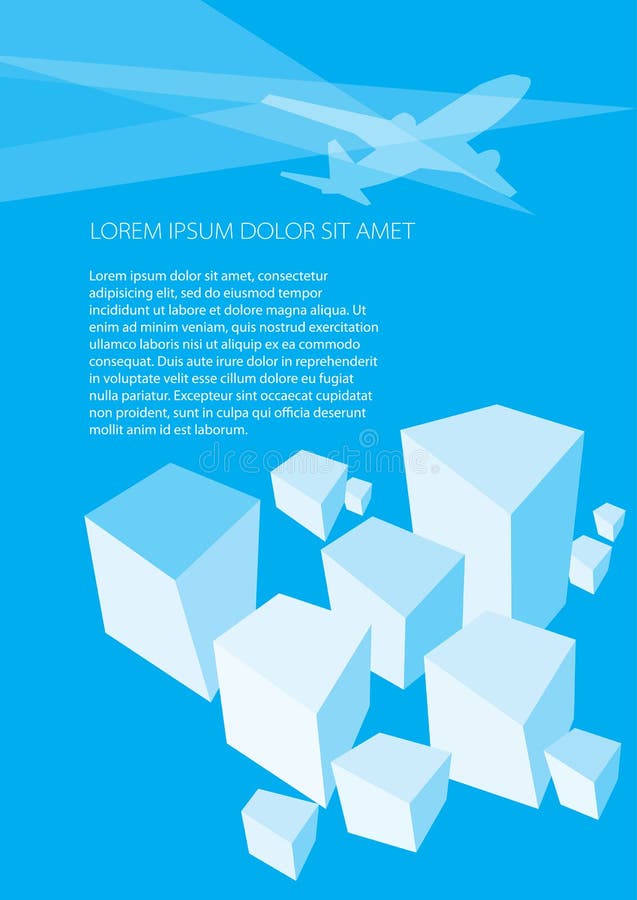 Cover Page Layout Template Airplane Stock Illustrations – 133 Cover ...
