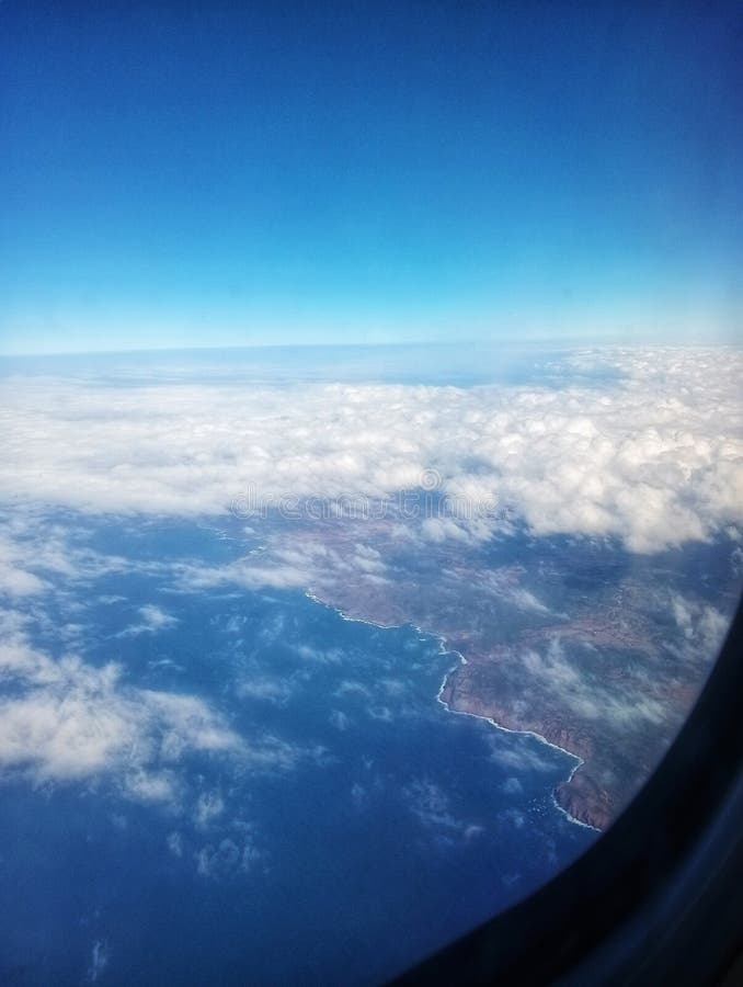 Airplane view is beautiful stock image. Image of beautiful - 357363513