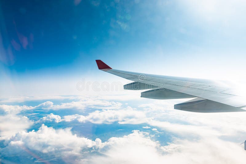 Airplane view of clouds stock image. Image of full, cumulonimbus ...