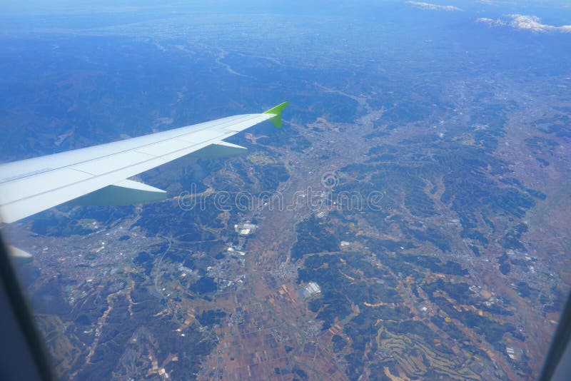 Airplane View of Amur Heilong Jiang River Tributaries in Far E Stock ...