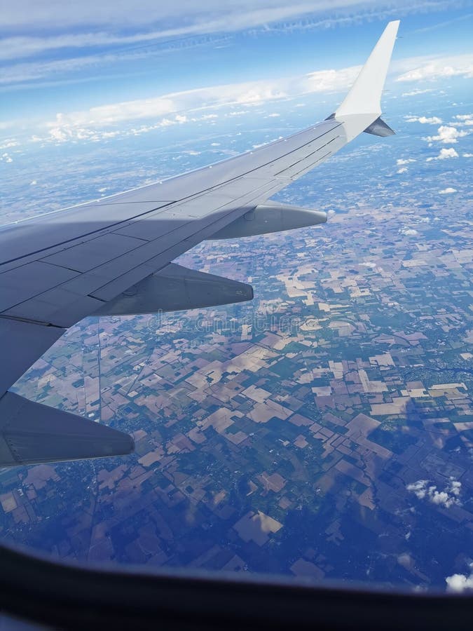 Airplane view of the US stock photo. Image of airline - 247372078