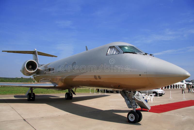Airplane for vip flights stock photo. Image of cockpit - 4741450