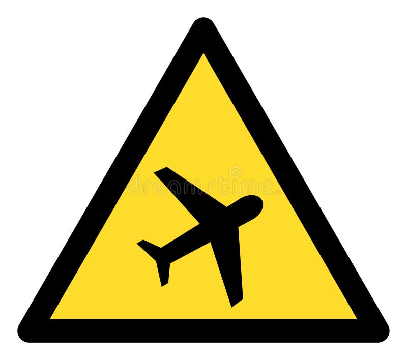 Airplane Warning Sign Word Cloud Stock Illustration - Illustration of ...