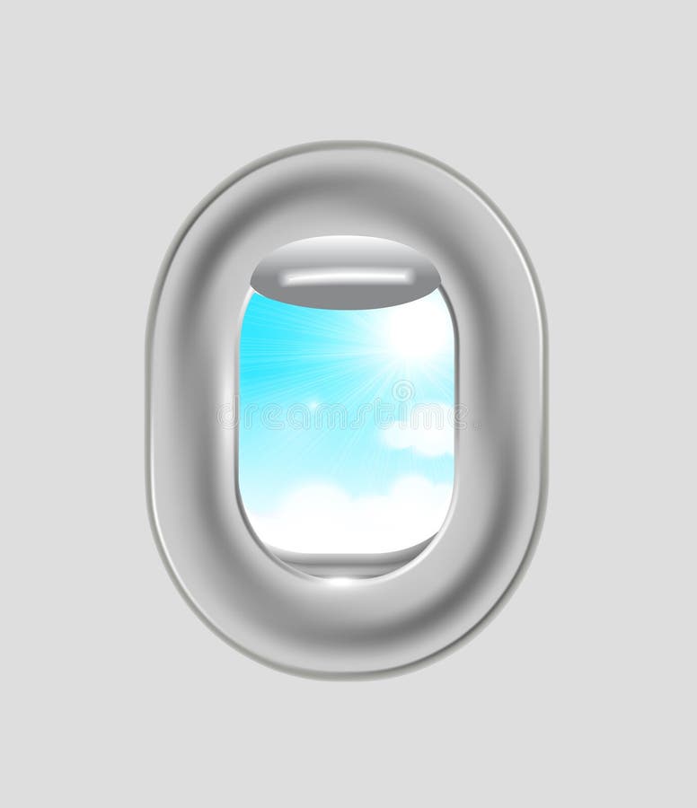 Airplane Windows stock illustration. Illustration of flying - 31618885
