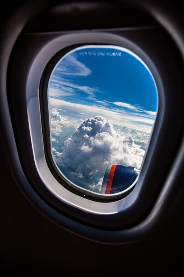 Airplane window stock image. Image of window, engine - 15369809