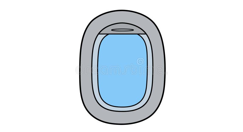 Airplane window clipart stock vector. Illustration of window - 365240837