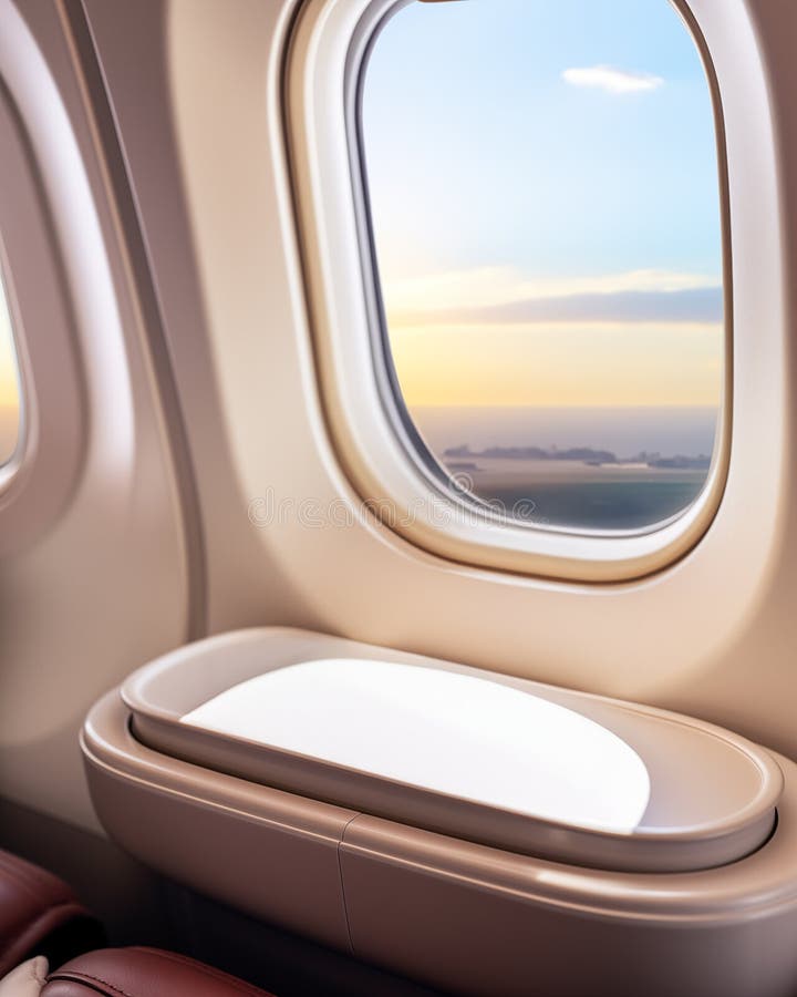 Airplane Window Posters for Advertising Cosmetics Stock Illustration ...
