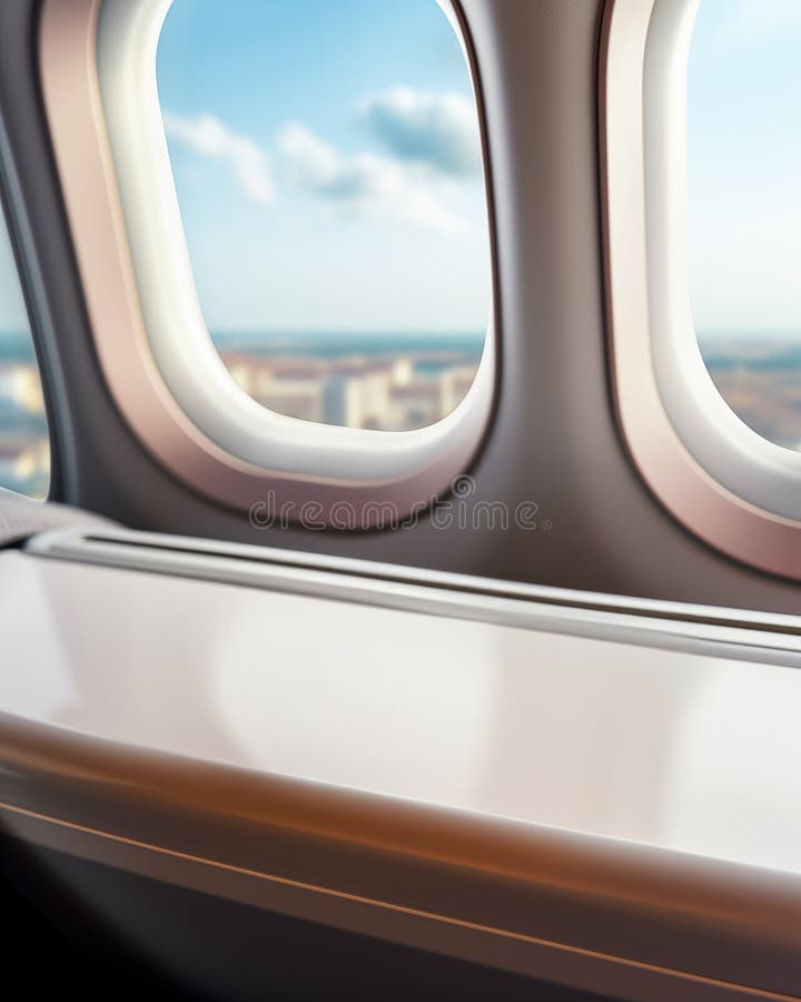 Airplane Window Posters for Advertising Cosmetics Stock Illustration ...
