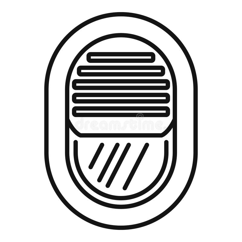 Airplane Window Showing Closed Window Shade and Outside View Stock ...