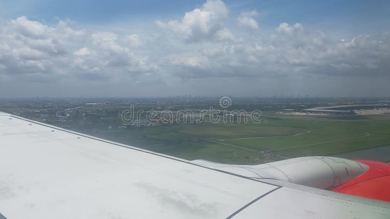 Airplane Window View - Captivating POV during Takeoff Stock Video ...