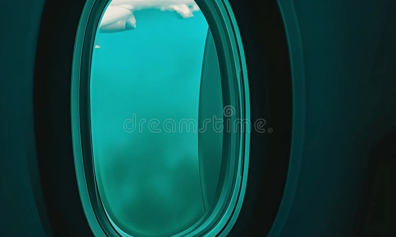 Airplane Window View of a Partly Cloudy Sky Stock Video - Video of ...