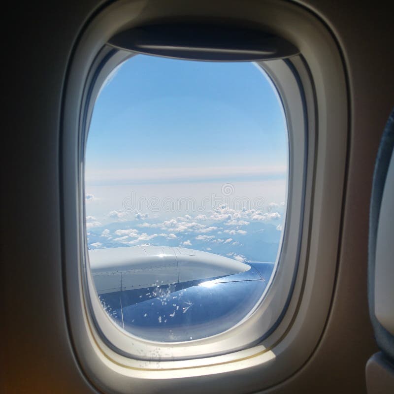 Airplane Window Wing Fly stock image. Image of flying - 124236699